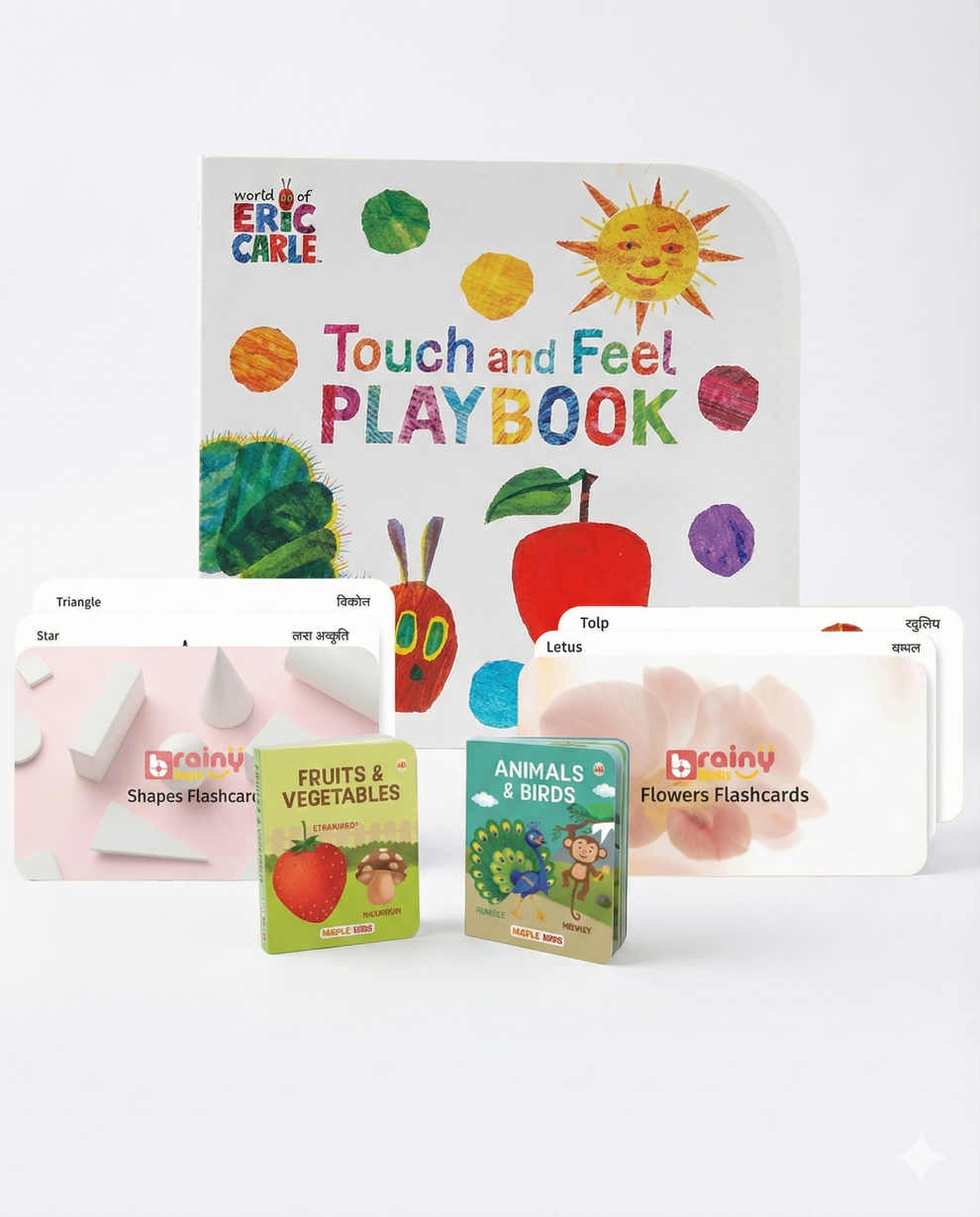 Mini Reader Combo - Touch & Feel Books, Flashcards for Babies (0-24M ...