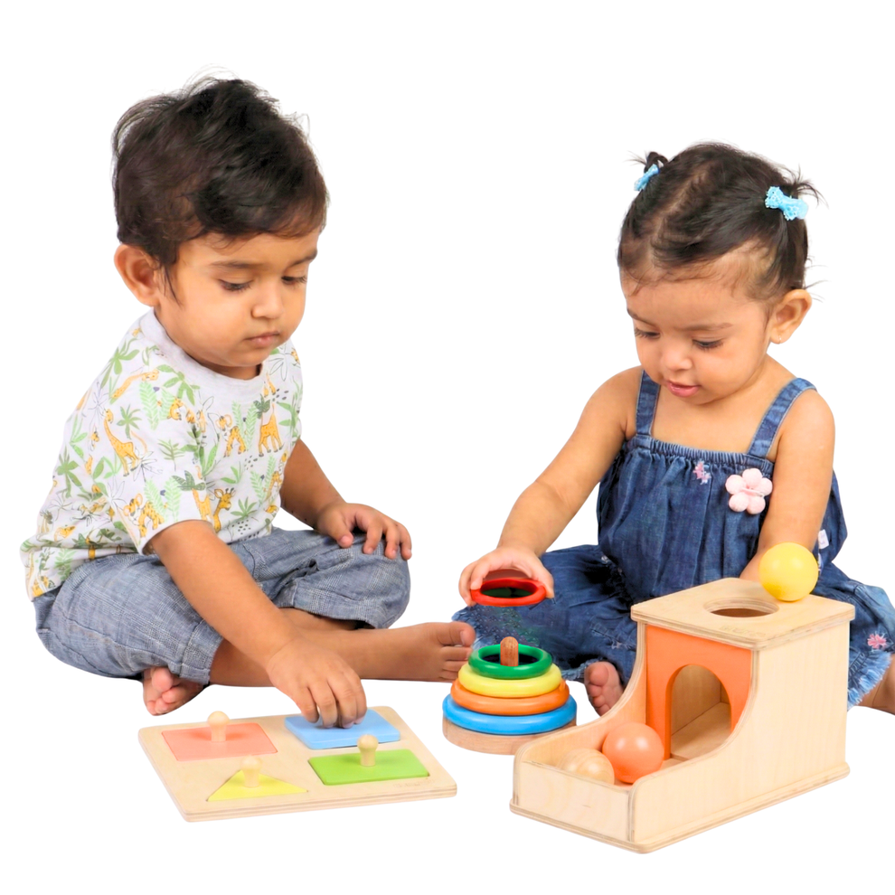Baby Problem Solving Kit - Montessori Toys Gift Set for 6-18 Months ...
